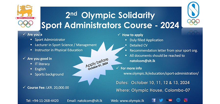 Second Olympic Solidarity Sport Administrators Course 2024